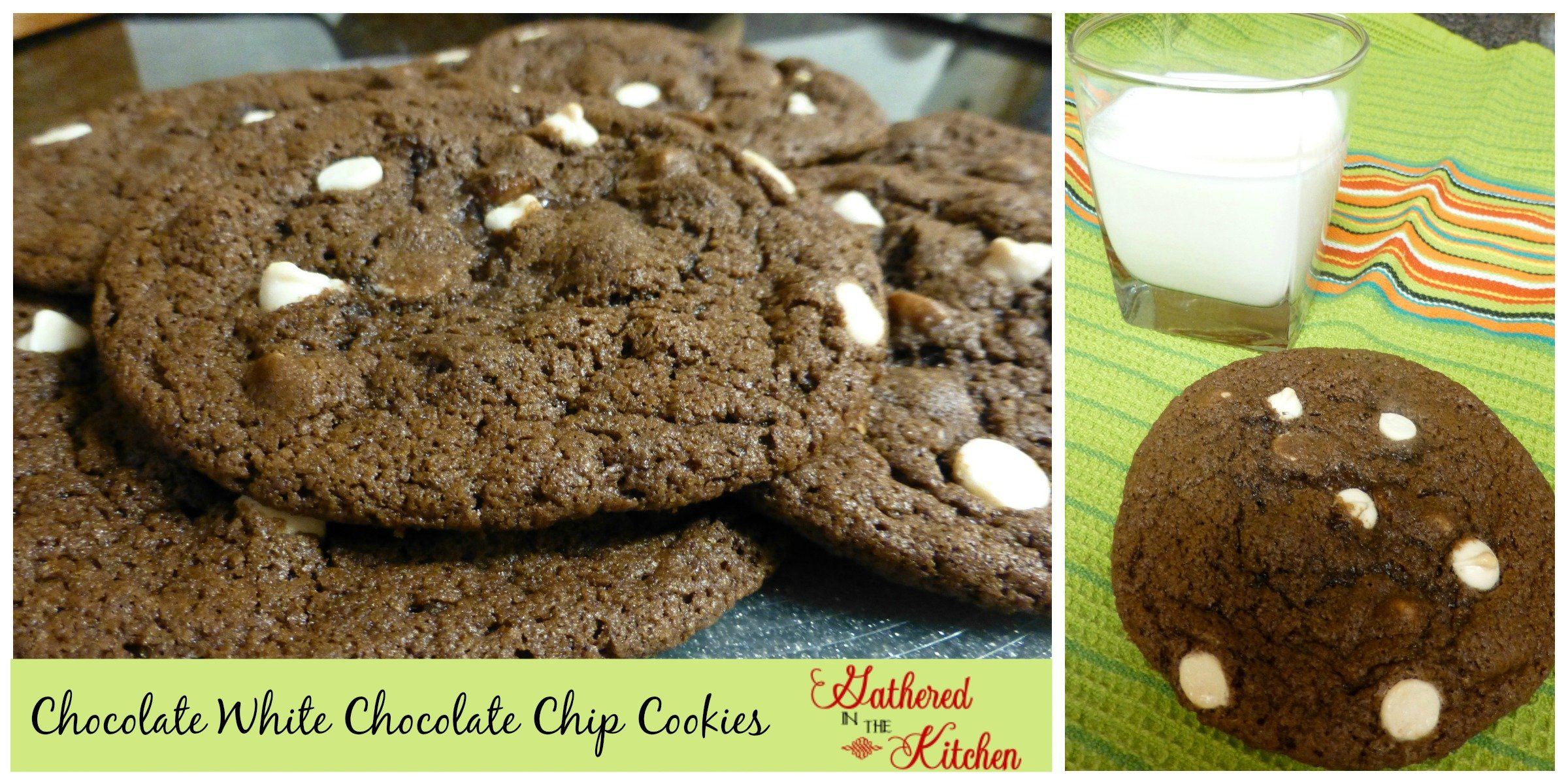 Chocolate White Chocolate Chip Cookies Recipe