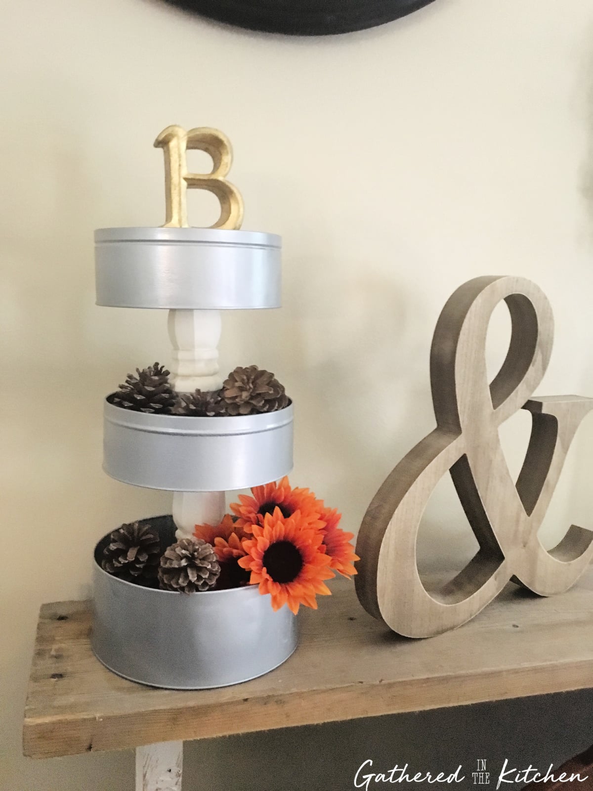 How to Upcycle Christmas Cookie Tins into a DIY Tiered Stand | Gathered ...