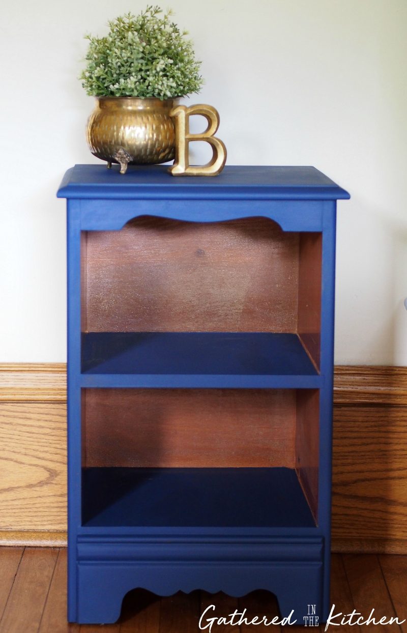 Painted Shelving Unit Before and After with Chalk Paint | Gathered In ...