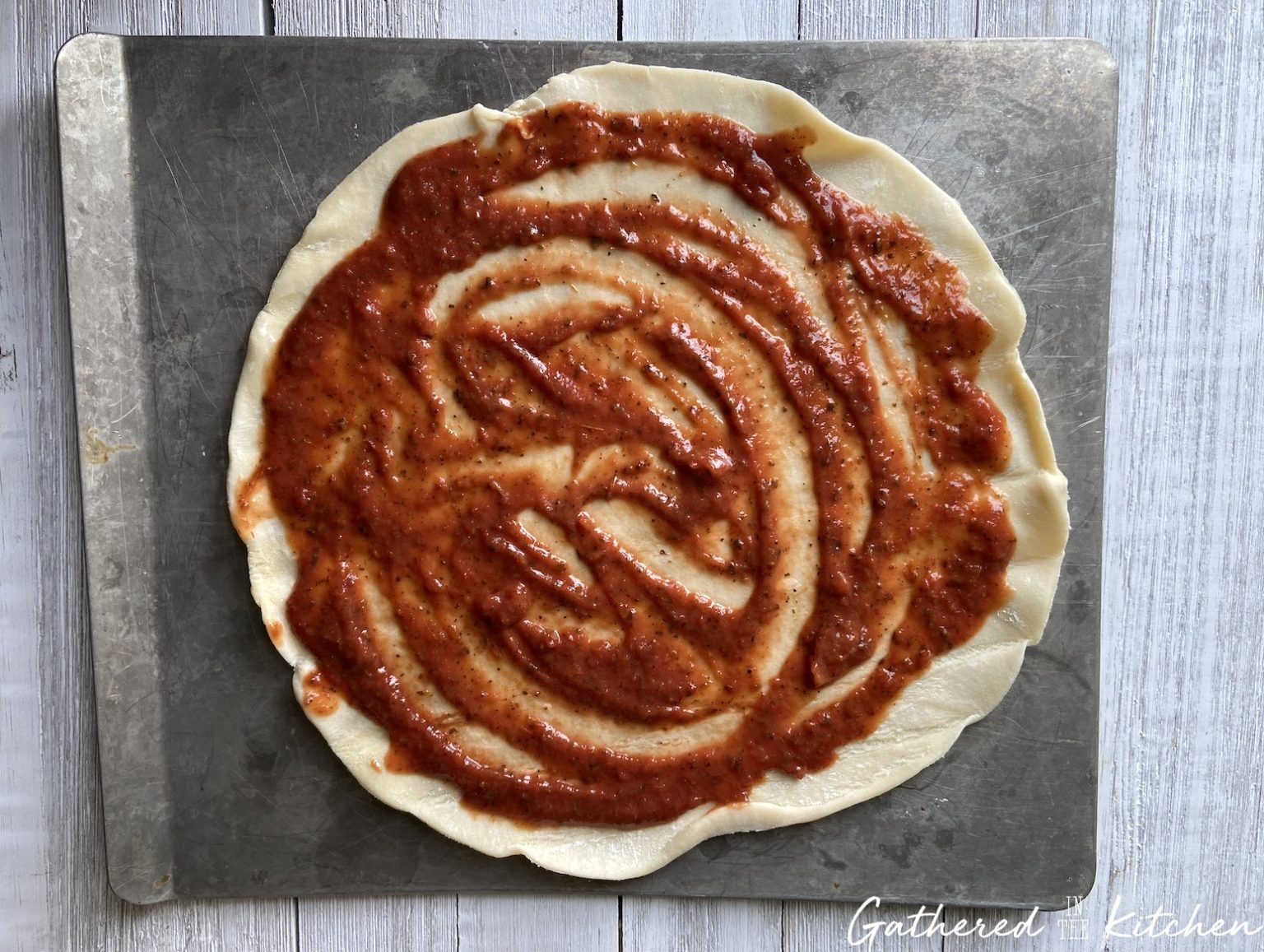 Pizza Pie with Premade Pie Crust | Gathered In The Kitchen