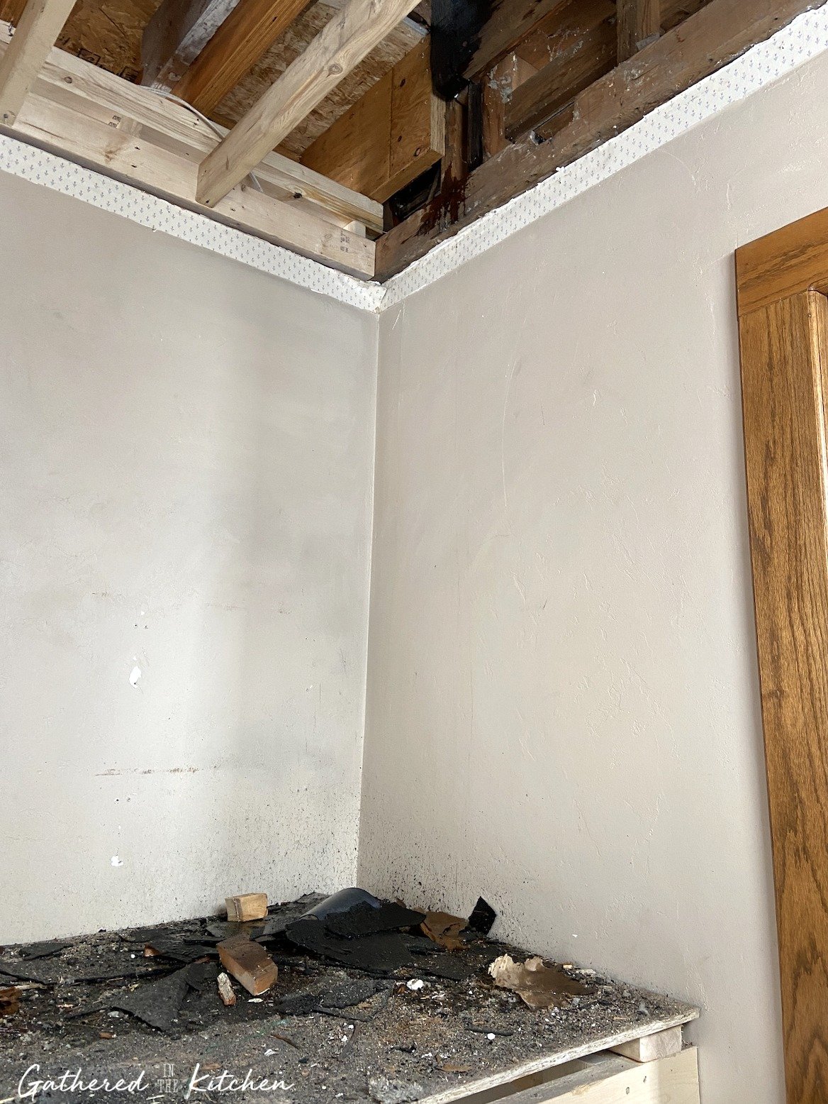 House Update #26: Half Bathroom Before & After During Fire Demo ...