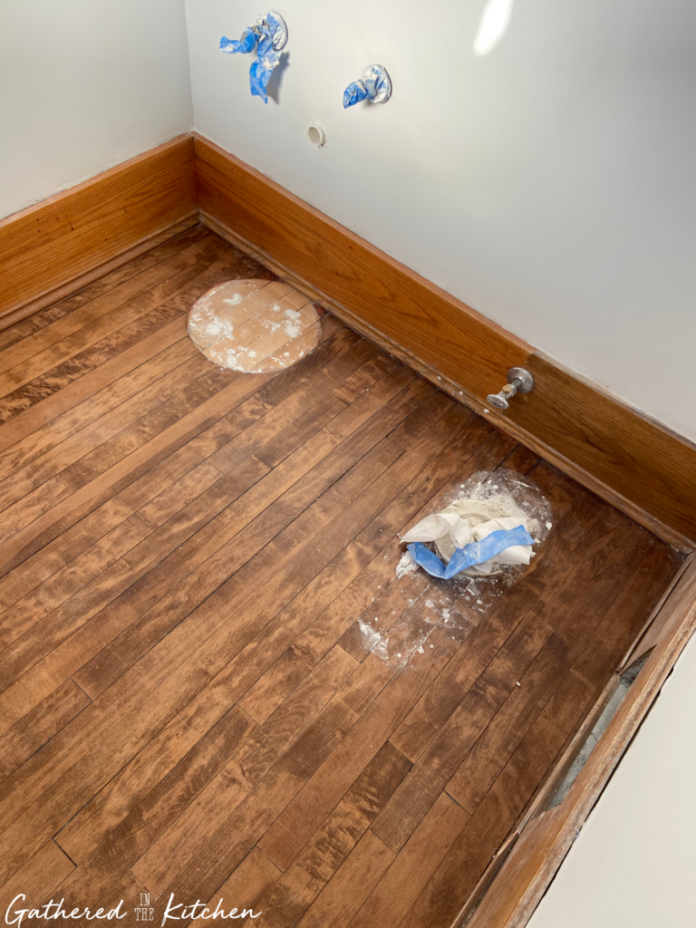 House Update #26: Half Bathroom Before & After During Fire Demo ...