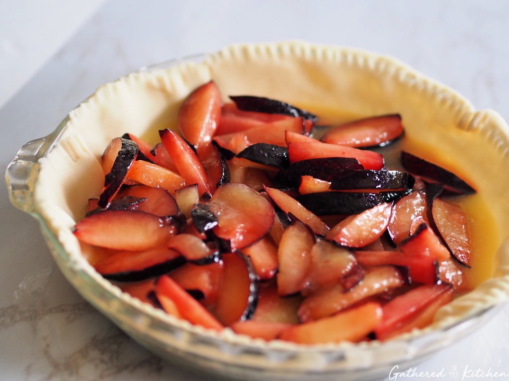 Homemade Fresh Purple Plum Pie | Gathered In The Kitchen