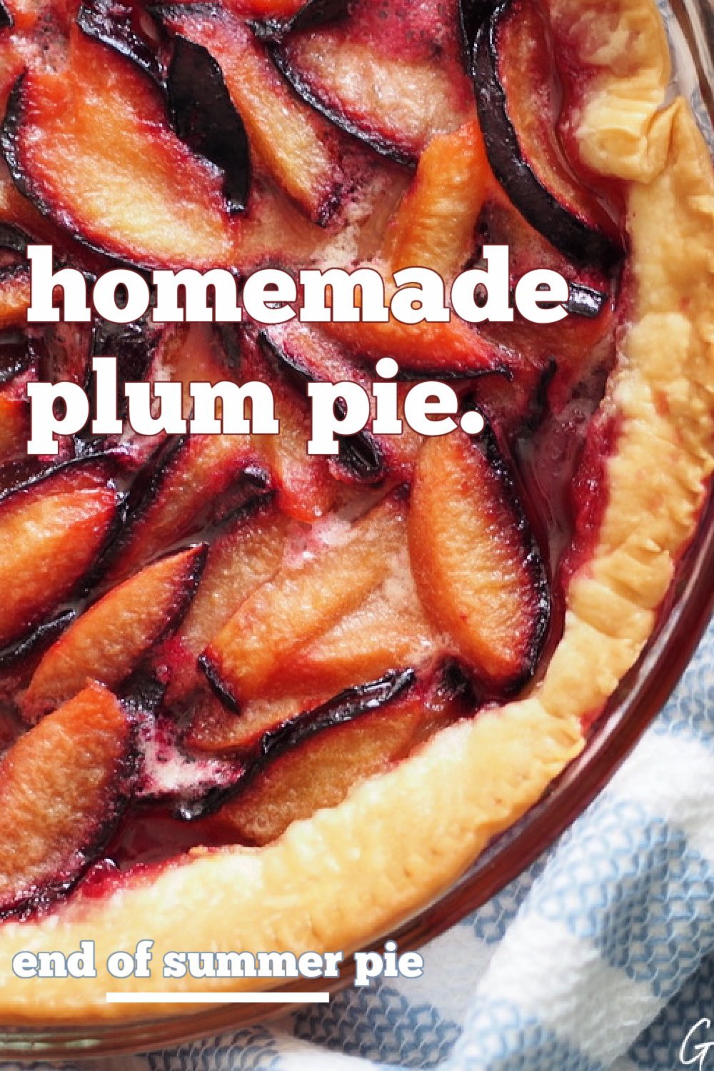 Homemade Fresh Purple Plum Pie | Gathered In The Kitchen