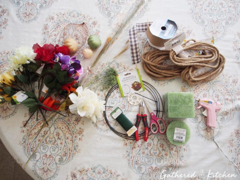 How To Make A 3D Wreath For Spring | Gathered In The Kitchen