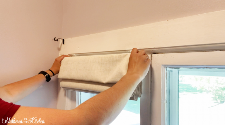 How To Install Cordless Roman Shades Inside Mount | Gathered In The Kitchen