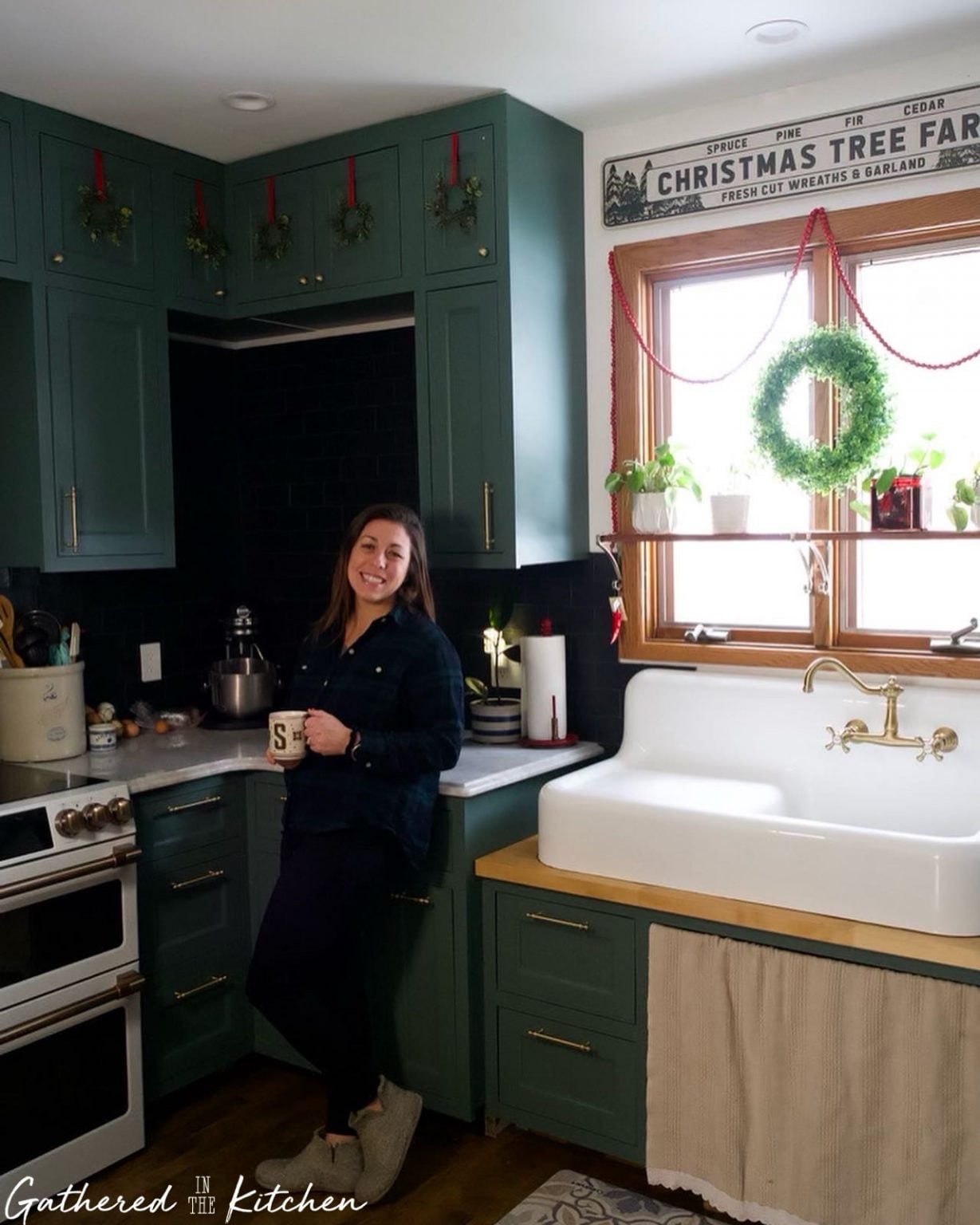A Glimpse of Our Green Kitchen | Gathered In The Kitchen