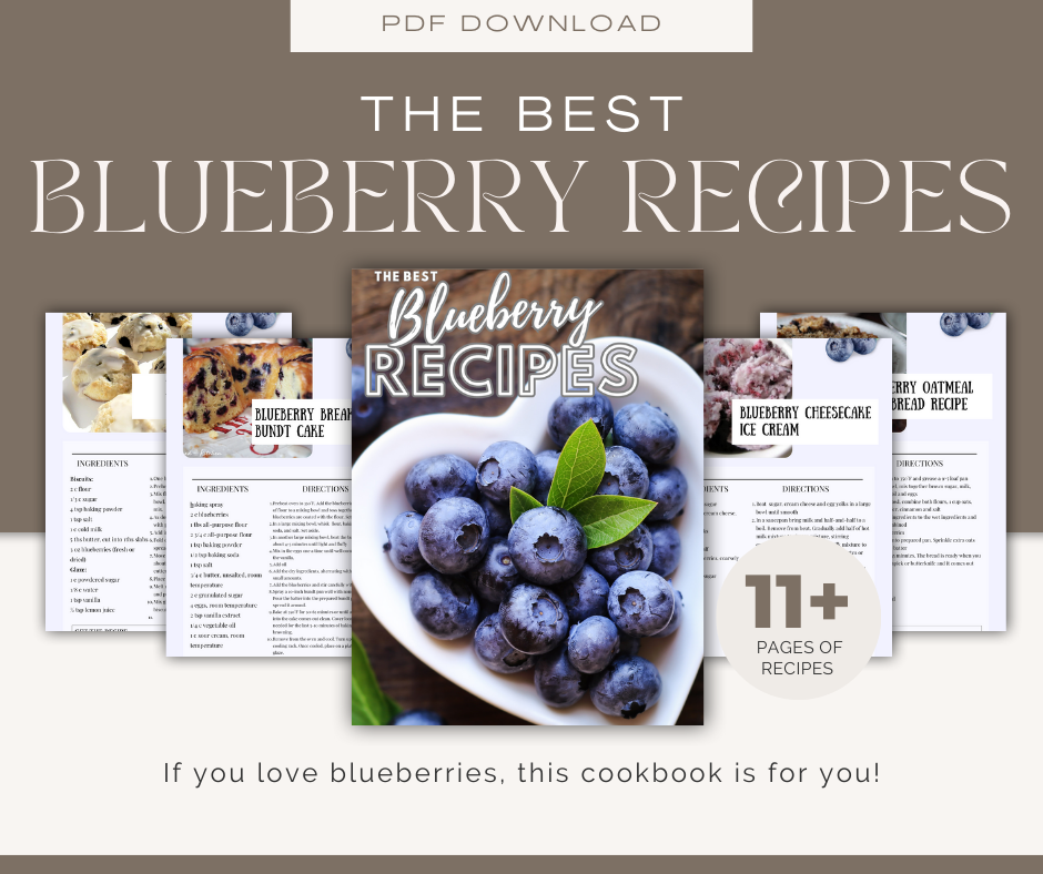 The Best Blueberry Recipes Cookbook | Gathered In The Kitchen