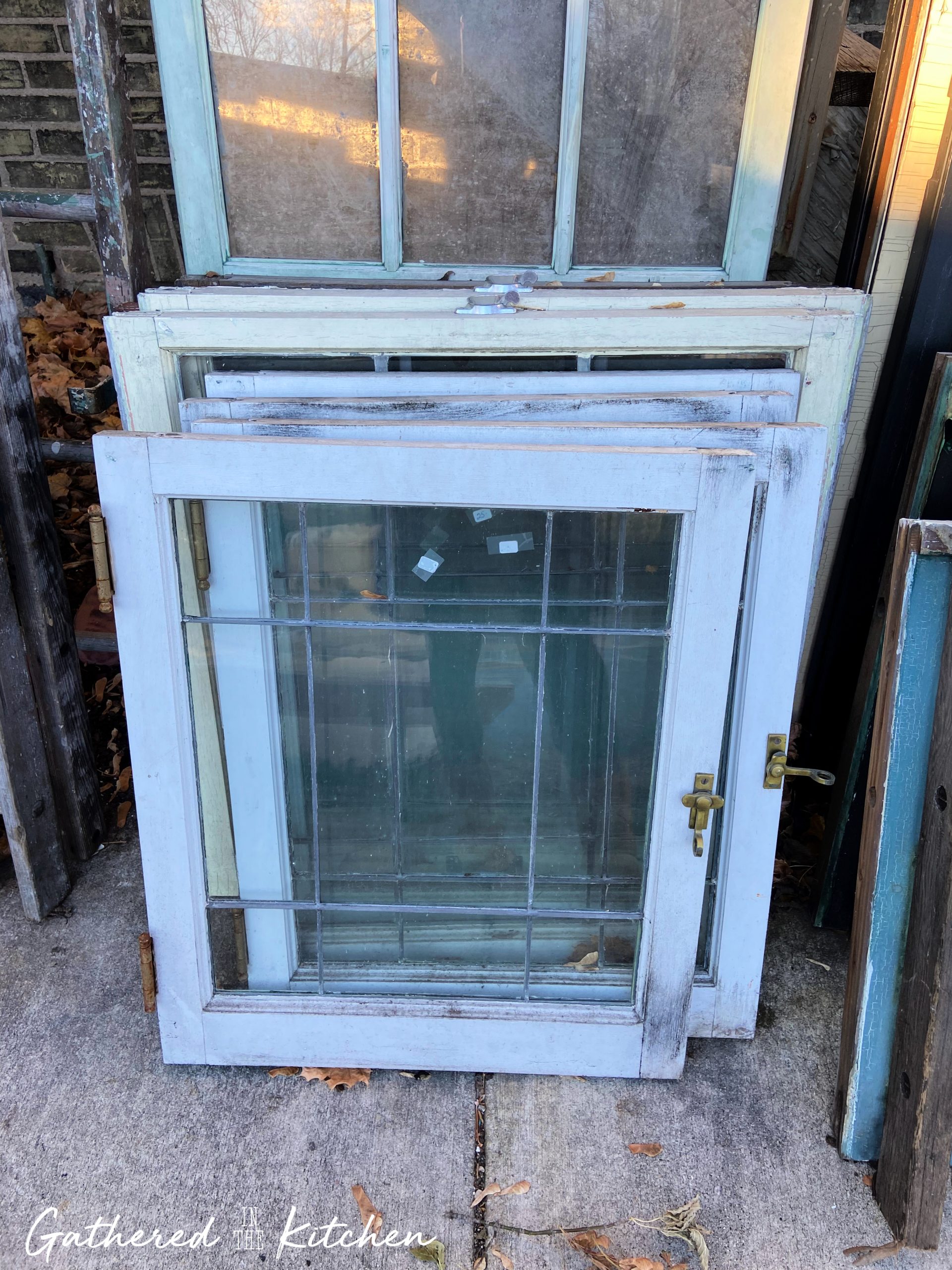 How To Make A Window Look Old with Crackle Paint | Gathered In The Kitchen