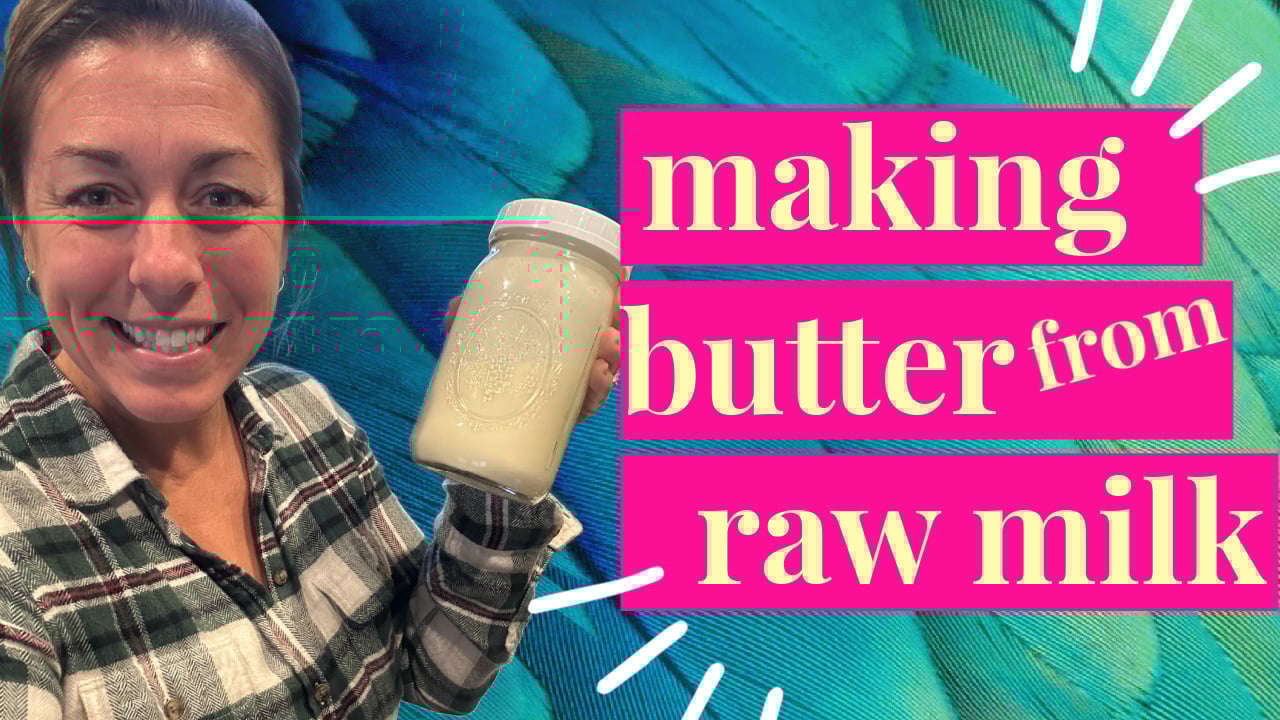 Making Butter From Raw Milk | Entire Step-By-Step Guide | Gathered In ...