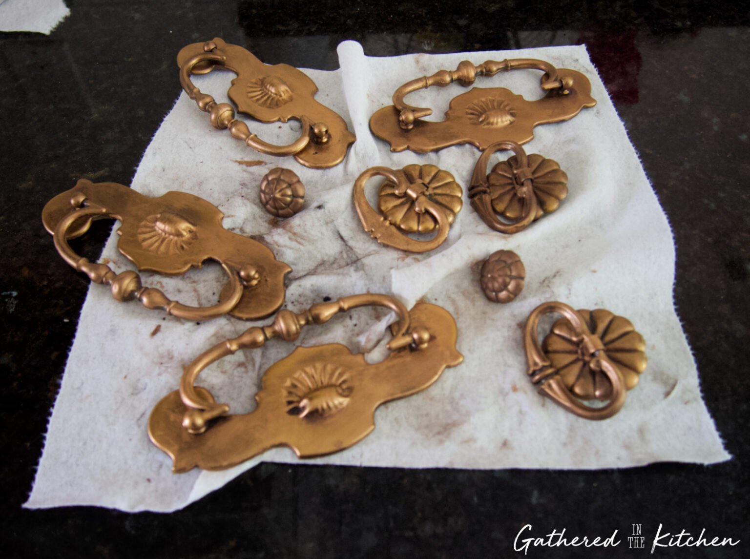 How to Apply Rub ‘n Buff to Dresser Hardware and Handles | Gathered In ...