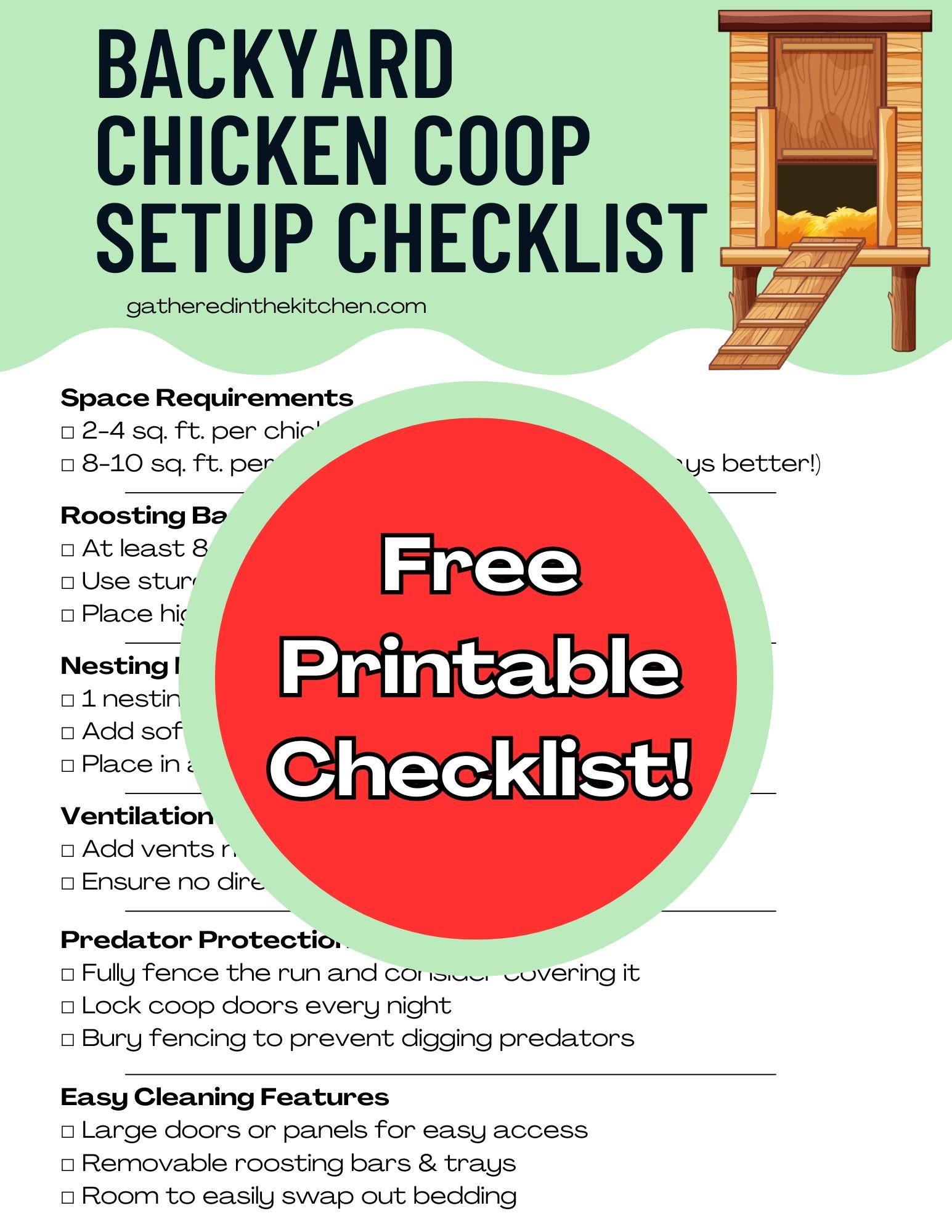 How to Set Up a Backyard Chicken Coop | Beginner’s Guide | Gathered In ...