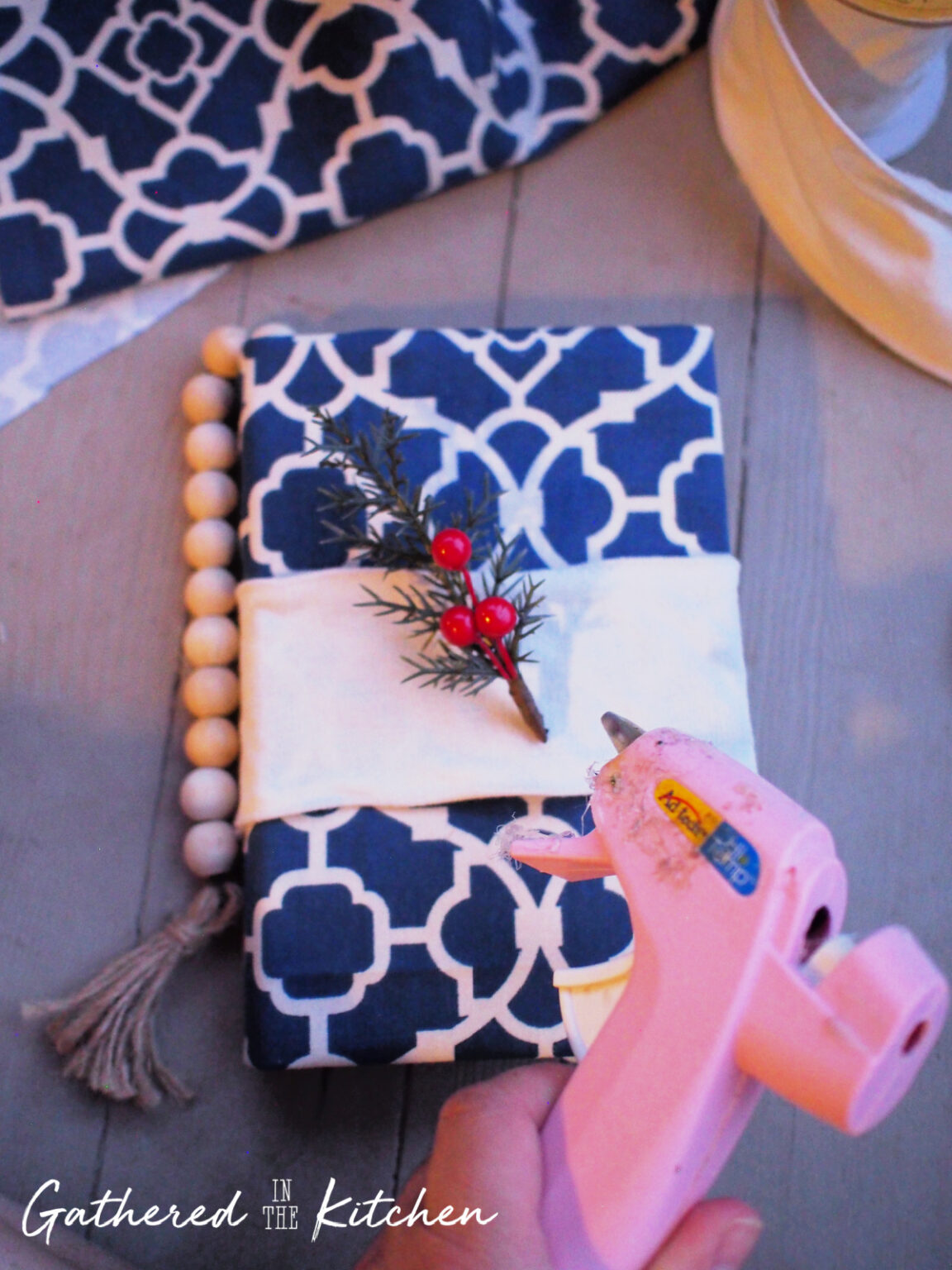 No-Sew Fabric Book Cover (Easy DIY + Giftable Finish) | Gathered In The ...