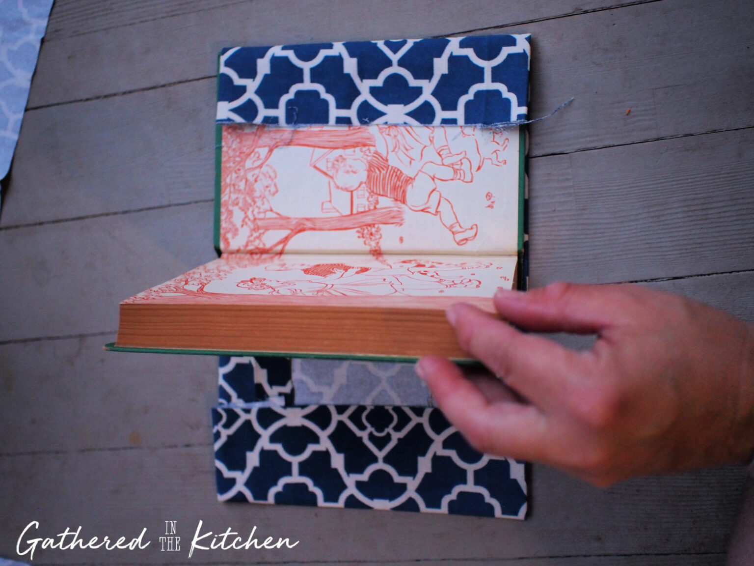 No-Sew Fabric Book Cover (Easy DIY + Giftable Finish) | Gathered In The ...